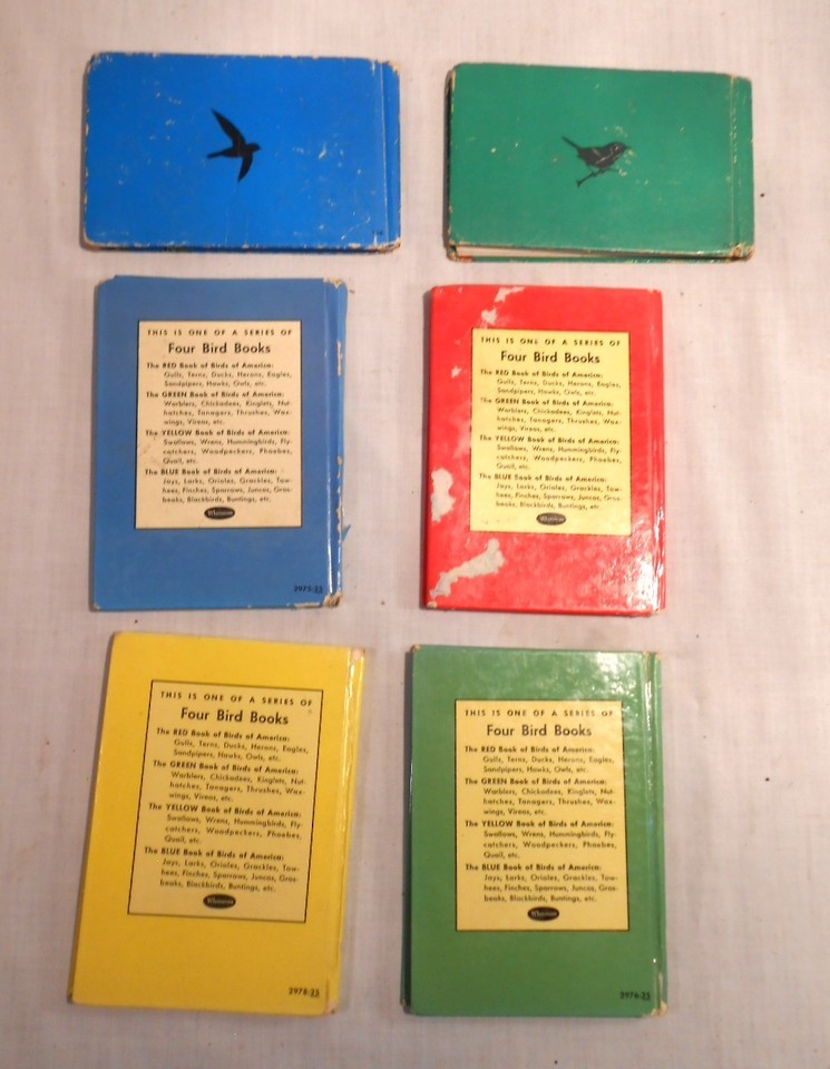6 Vintage BIRD BOOKS of AMERICA Frank G.Ashbrook Set of 4 & set of 2 ...