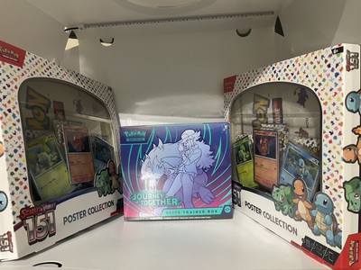 Pokemon TCG Lot Journey Together ETB 151 Poster Collection Sealed New ...