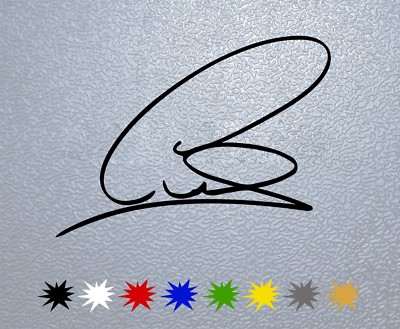 STICKER PEGATINA DECAL VINYL Lewis Hamilton Signature | eBay UK