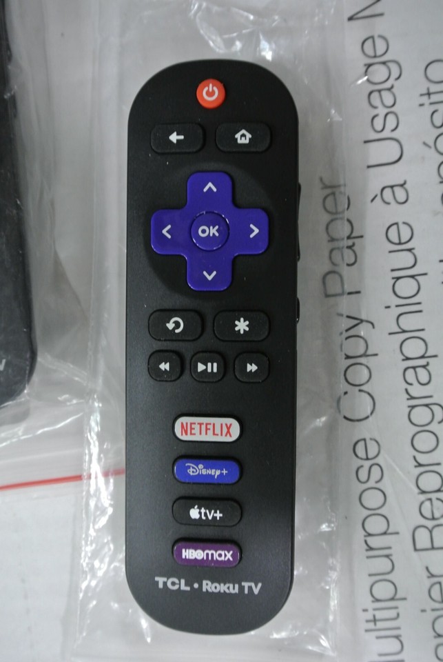(5) TCL Roku TV Remote Control w/Netflix, Disney+, Apple TV+, HBO Max ...
