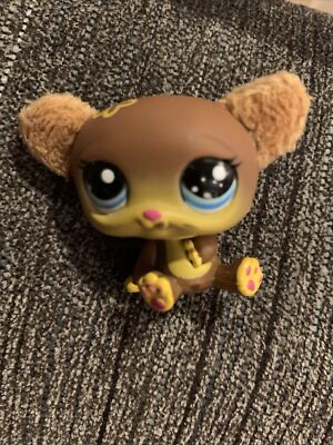 Littlest Pet Shop Brown Panda Teddy Bear Fuzzy Ears # 2468 Authentic ...