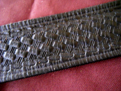 Western Full Grain Leather Police Cop Black Basket Weave Ranger Set ...