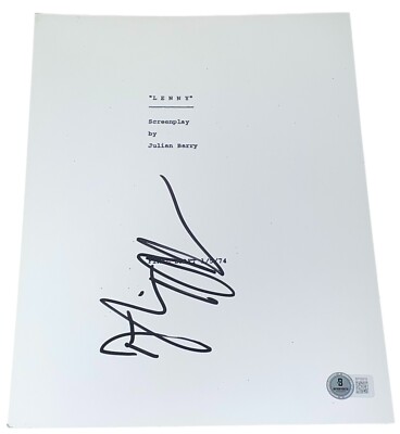 Dustin Hoffman Signed Autograph Lenny Full Movie Script Screenplay ...