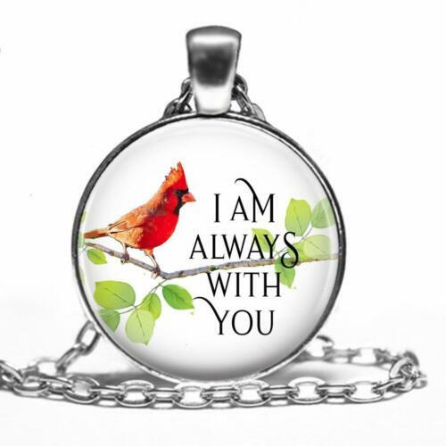 CARDINAL LOVE MEMORY ANGEL SAFE pendant 20" Sterling plated 925 silver ...