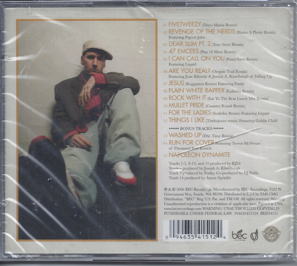 KJ 52-Remixed CD Christian Rap/Rock/Hip Hop (Brand New Factory Sealed ...