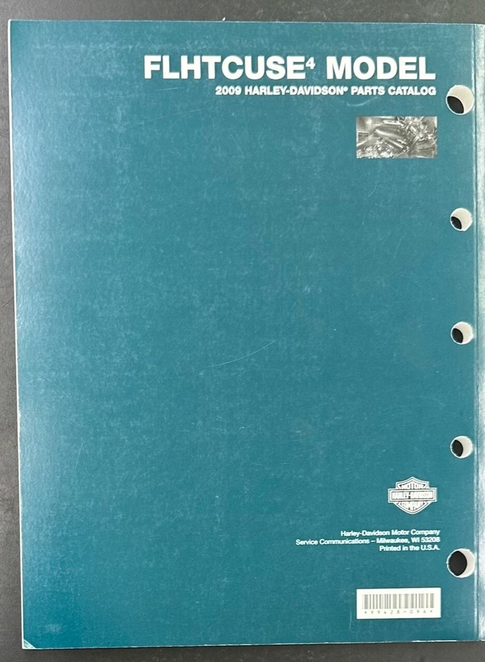 Harley Davidson Official Factory 2009 FLHTCUSE(4) Parts Catalog Book ...