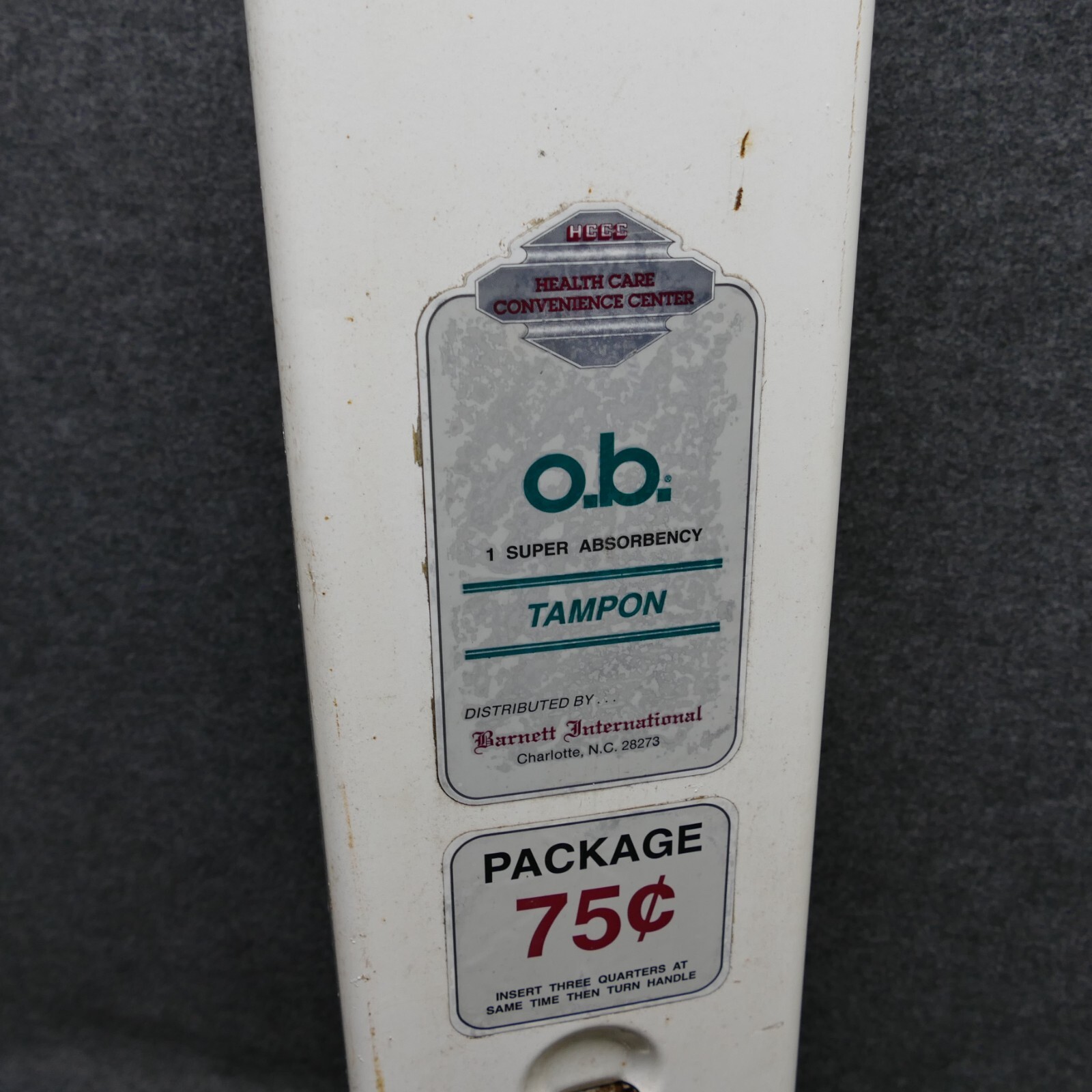 Vintage 1990s Tampon Or Condom Dispenser Machine Novelty Ad Vending 32 ...
