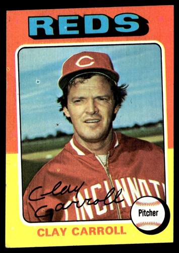 1975 Topps Clay Carroll Cincinnati Reds #345 *Low Grade* | eBay