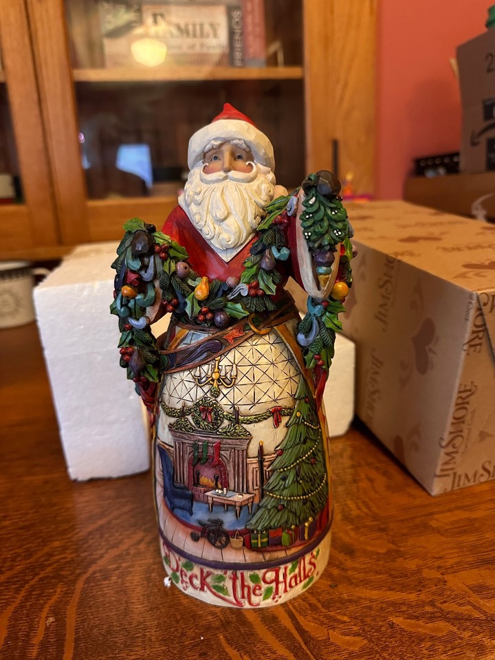 Jim Shore 2009 “Deck The Halls With Boughs Of Holly” Santa | eBay