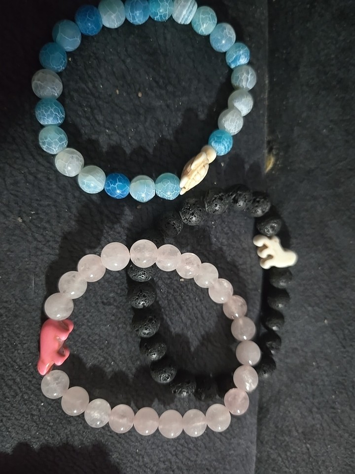 Lot of Three Fahlo Bracelets NO TRACKING CARDS Polar Bear/ Lion /Turtle ...
