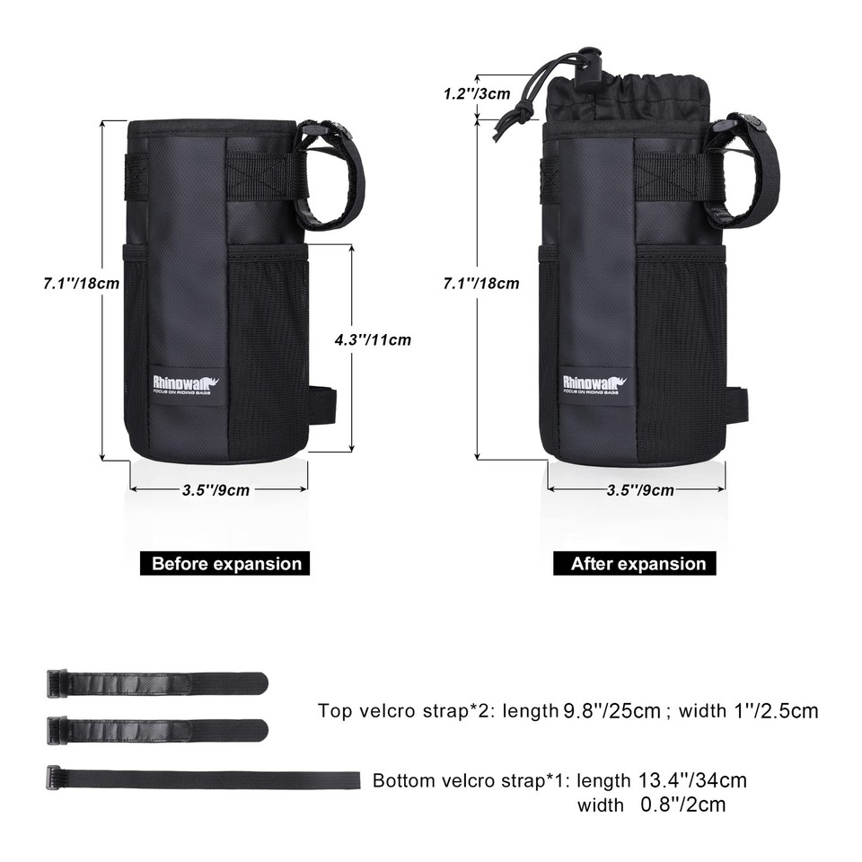 Bike Handlebar Water Bottle Bag Drink Cup Holder Bicycle Front ...