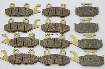 12 Brake Pads For Yamaha YFM 700 R YFM700 Raptor Front Back Rear Brakes ...