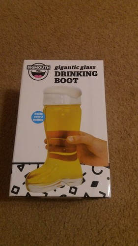 New in Box Big Mouth Glass Drinking Boot | eBay
