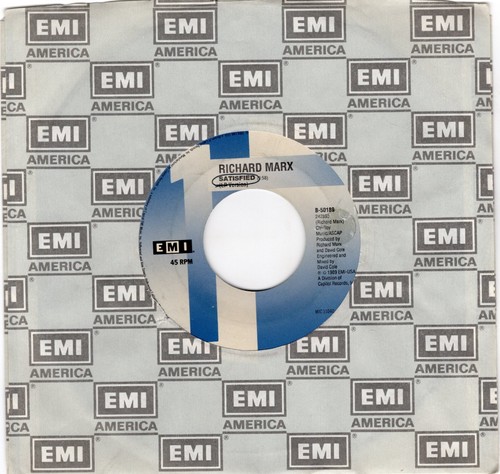 Richard Marx – Satisfied 1989 EMI Rock VG+ | eBay