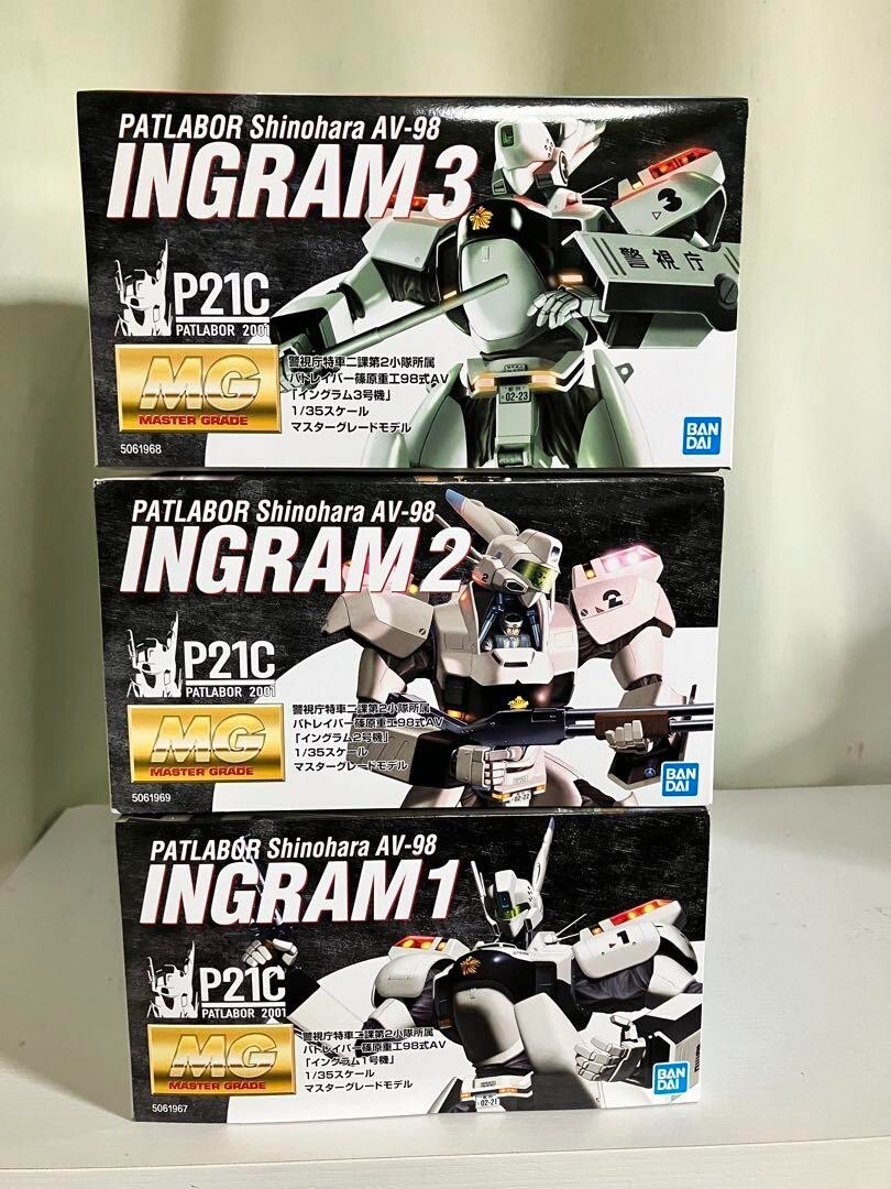 Patlabor INGRAM 1 2 3 Shinohara AV-98 MG BANDAI SET Model Kit | eBay