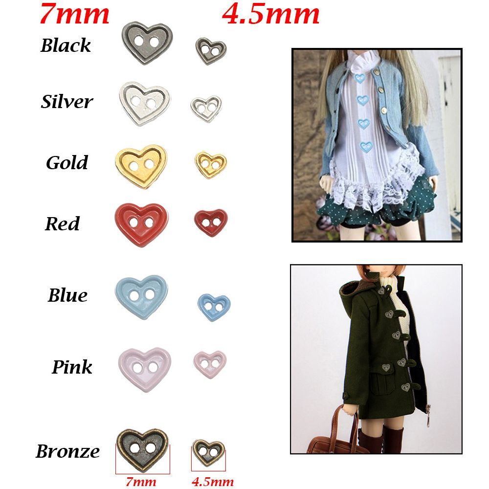 Style Craft DIY Doll Clothes Mini Buttons Metal Buckles Clothing Sewing ...