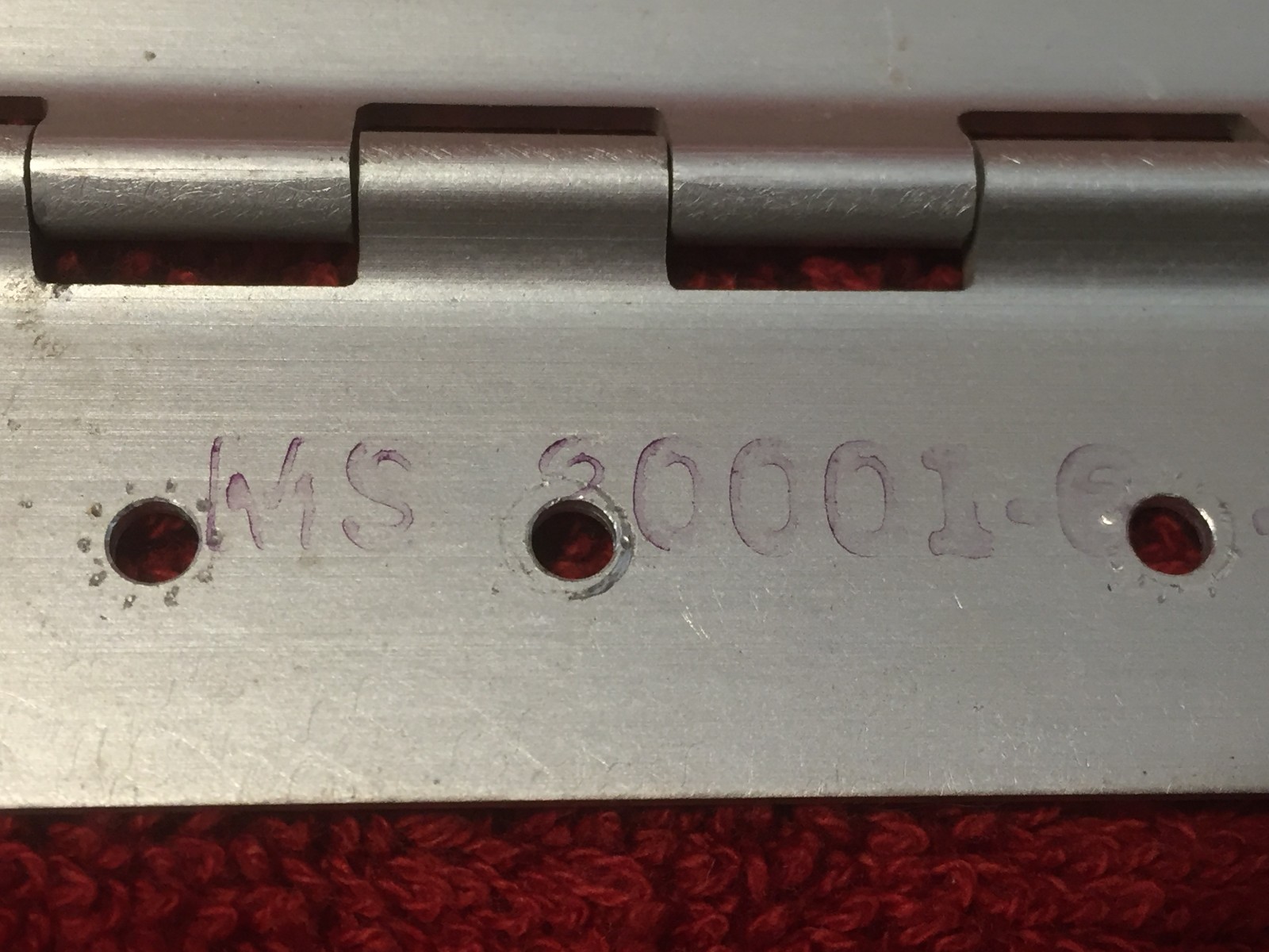 AIRCRAFT HINGE P/N MS20001-6 MEASURES 6 3/4" LONG | eBay