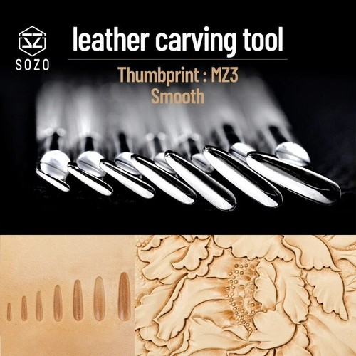 SOZO MZ3 Leather Work Stamping Tool Thumbprint Smooth In Sheridan ...