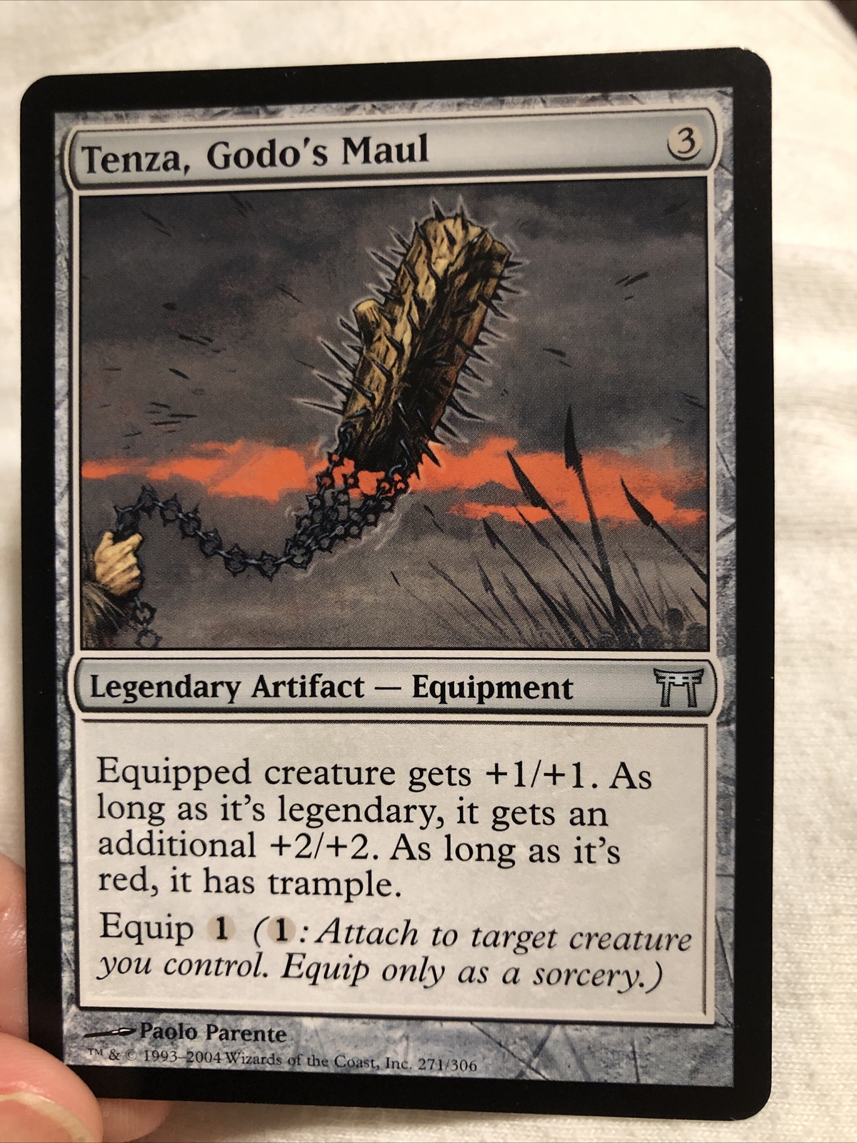 MTG Tenza, Godo's Maul Champions of Kamigawa 271/306 Regular Uncommon ...