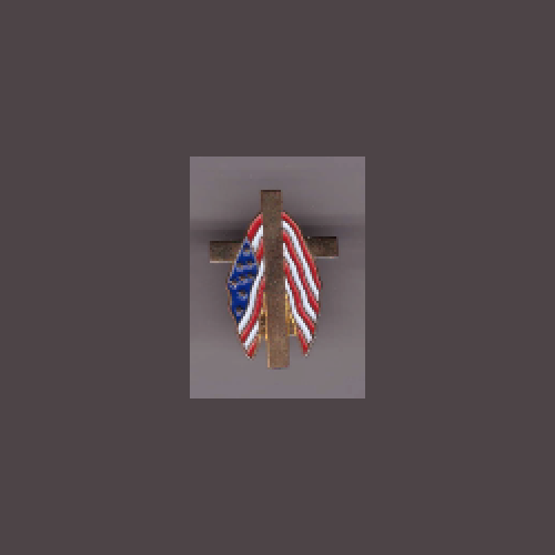 Cross With Draped American Flag Jesus Cross Easter Day American Flag