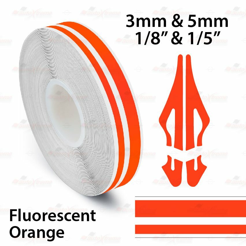 3mm 5mm 9/16" PIN STRIPE Car Model RTV Twin PinStriping Decal TAPE ...