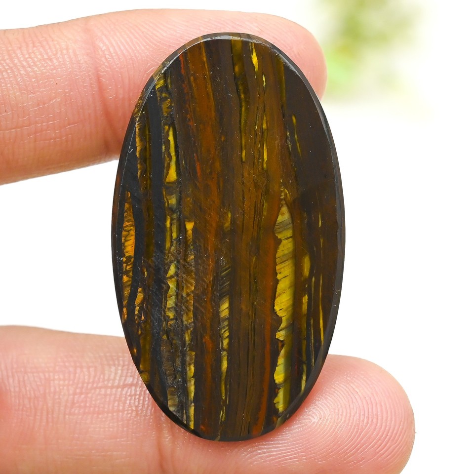 60.20Cts Natural Iron Tiger Oval Cabochon Loose Gemstone 27x48x4mm | eBay
