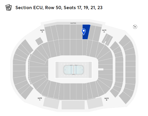 4 Penn State v. Michigan State Hockey Tix - Sec. ECU - Beaver Stadium ...
