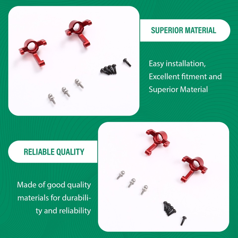 RC Car Upgrade Front Steering Cup Kit for 244016 Micro-B 1/24 RC ...