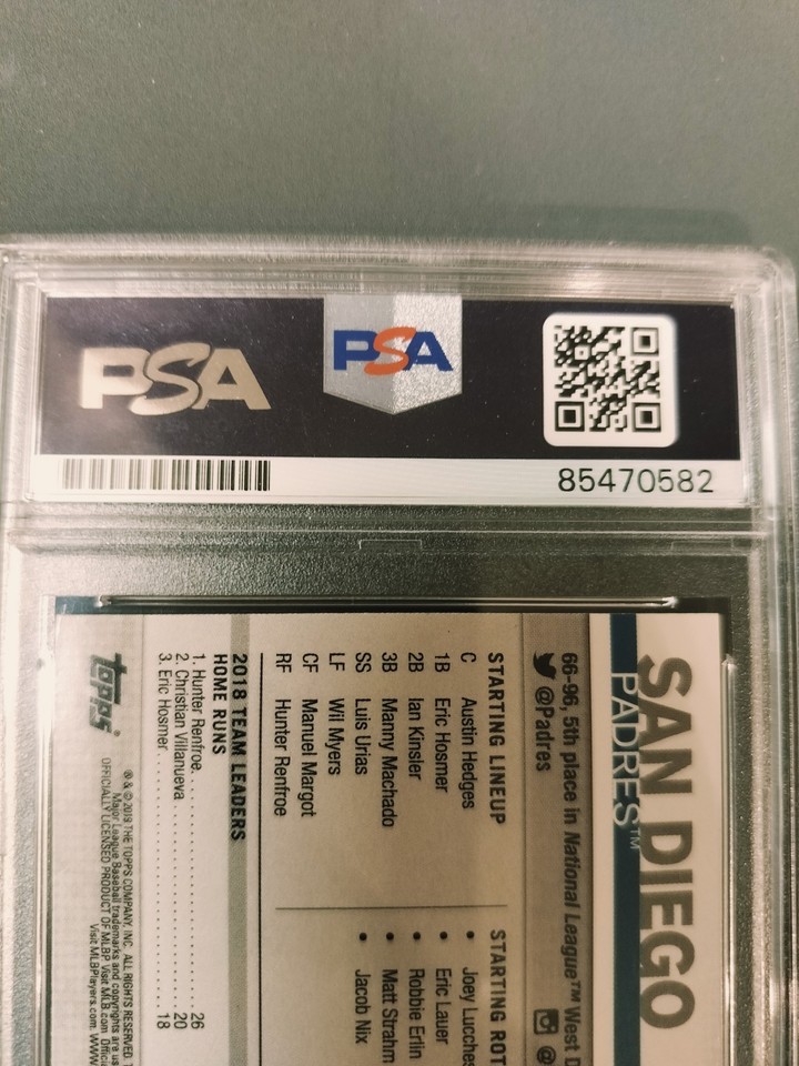 leo de vries auto psa 10 Padres Team Card | eBay