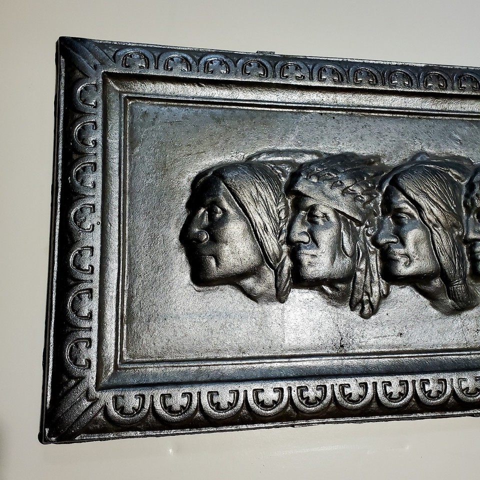 Vintage Native American Relief Sculpture INDIAN Chiefs Chief Pontiac ...