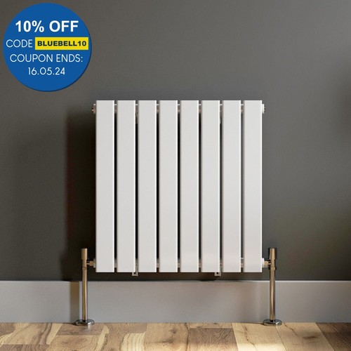 Modern Horizontal 600 x 600mm Radiator Heater Single Flat Panel Column ...