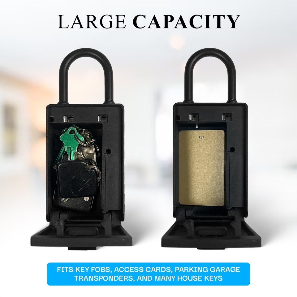 Bluetooth Lock Box for Outside-Combination Lockbox for House Key ...