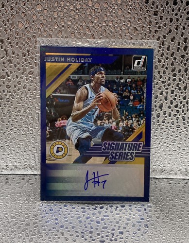 2019-20 Panini Donruss Signature Series Justin Holiday Card #SS-JHL ...