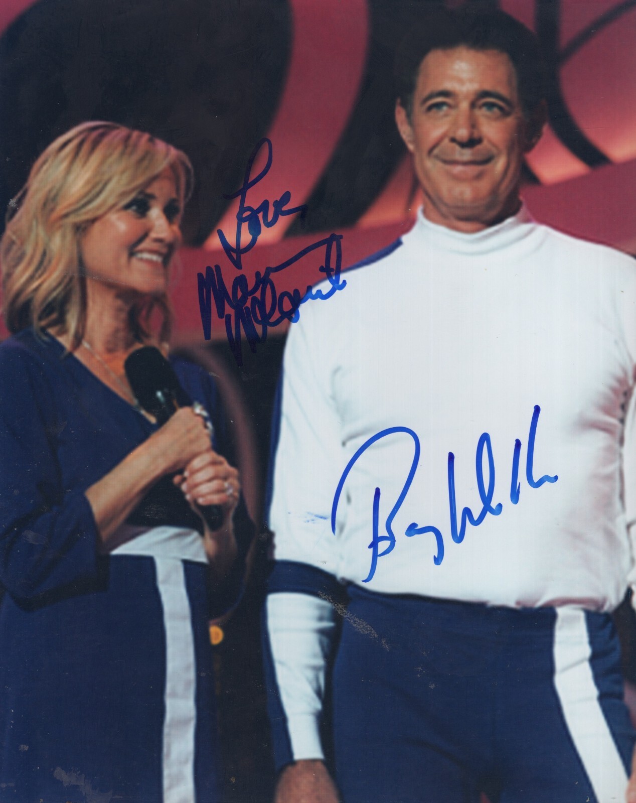 MAUREEN MCCORMICK BARRY WILLIAMS BRADY BUNCH SIGNED 8X10 PHOTO W/ COA ...