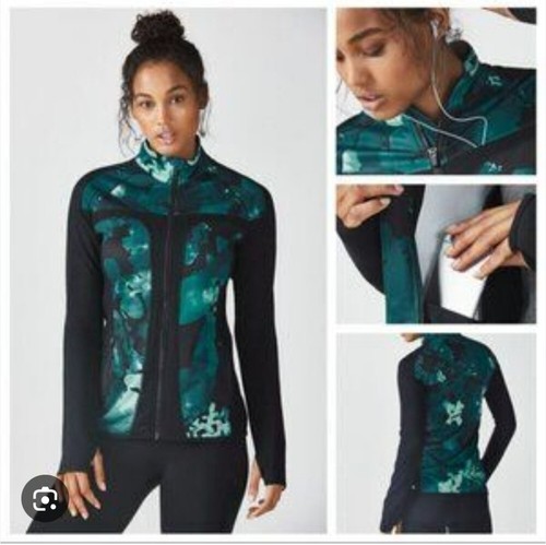 FABLETICS | Jojo Jacket green Black Sz LARGE | eBay