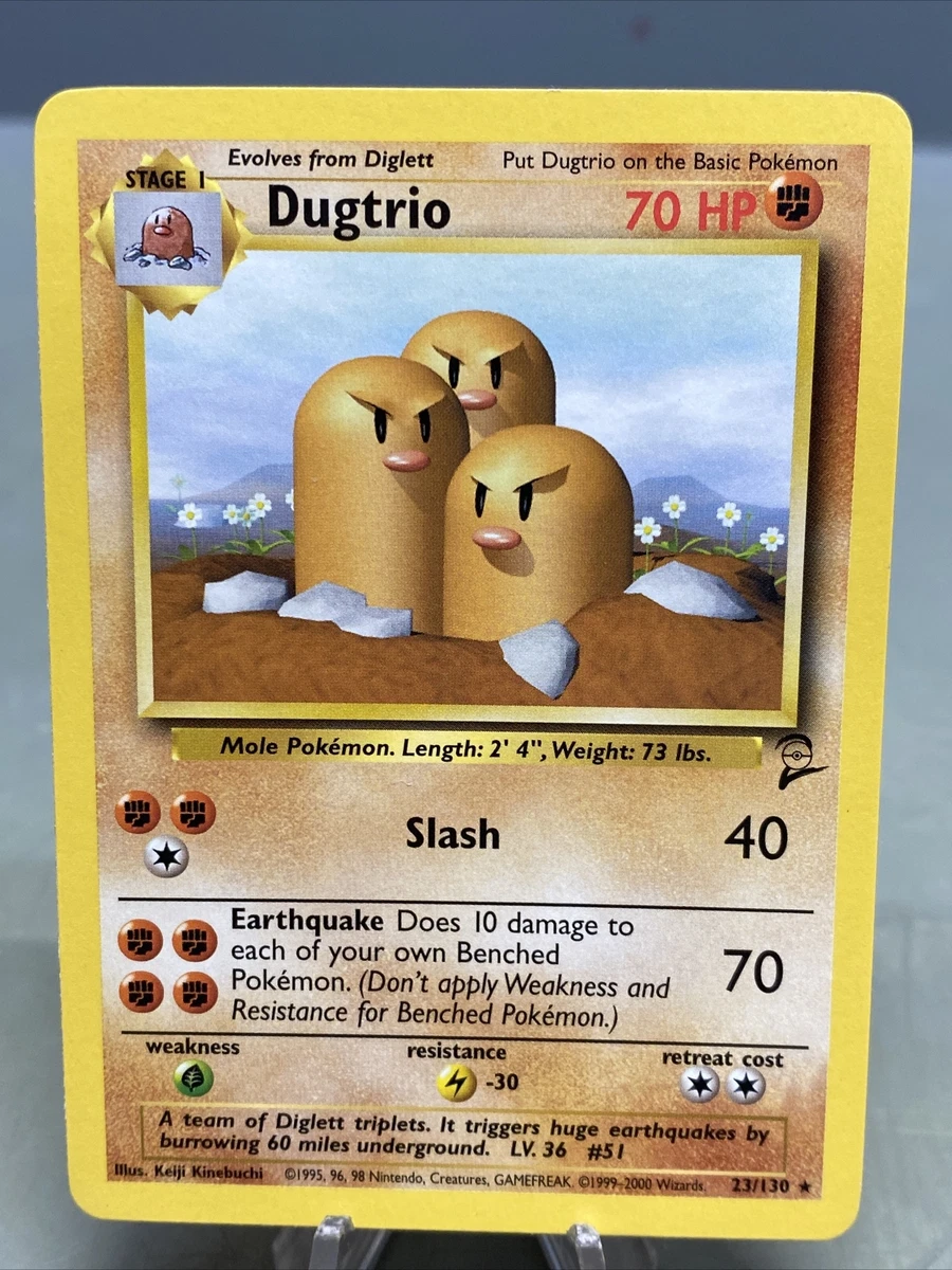 Pokemon Dugtrio Card