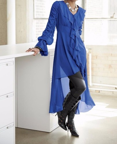 Women's Summer Church cocktail evening Day party Hi-Lo Top tunic duster ...