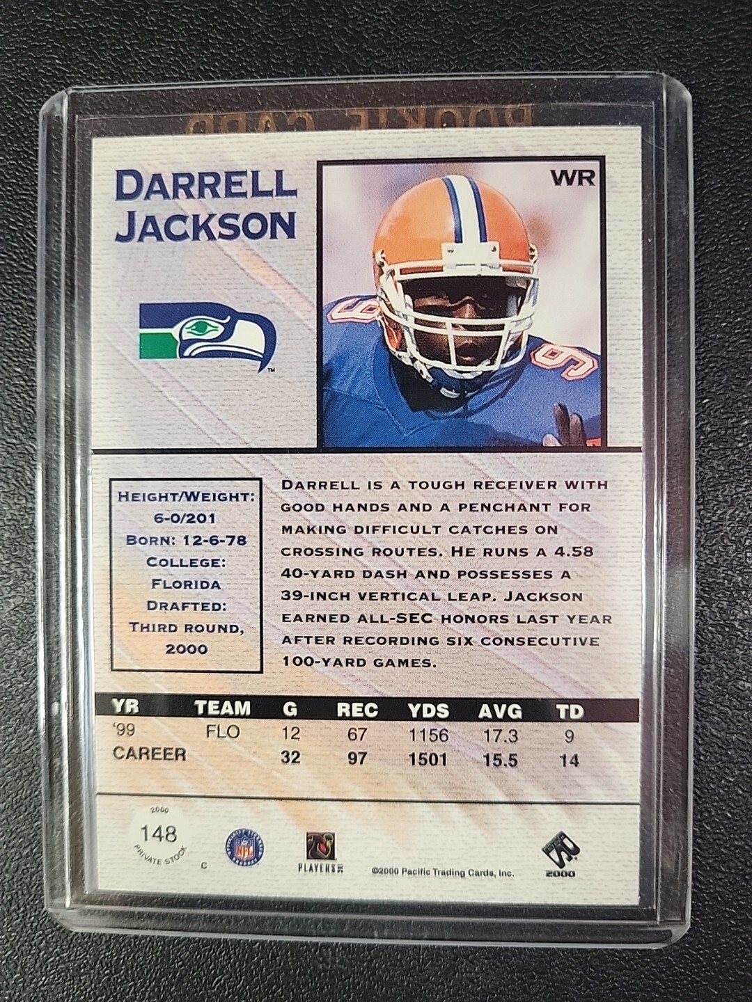 2000 Private Stock Darrell Jackson Premiere Date Card #148 #'d 20/95 ...