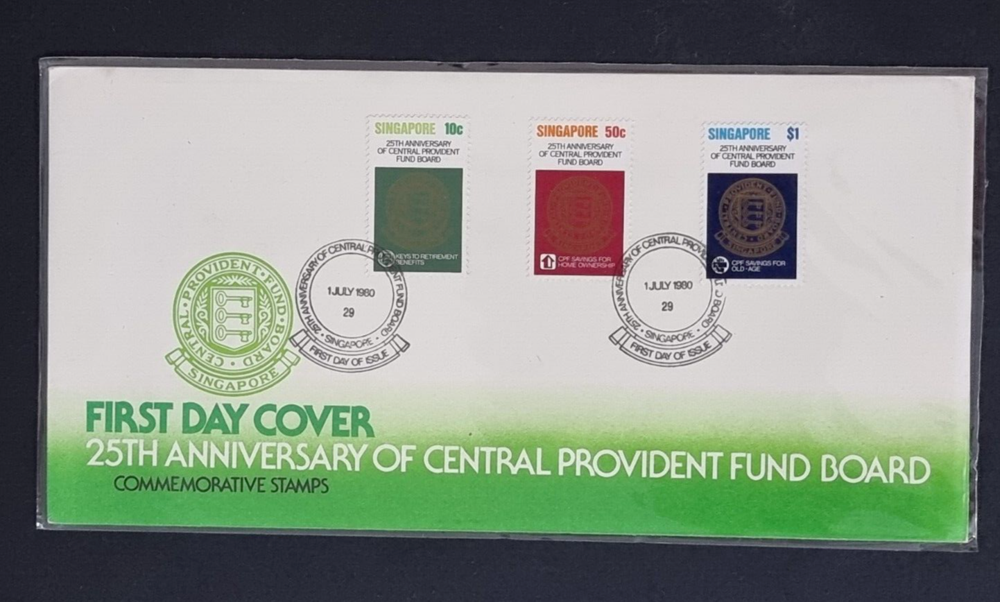 Singapore 1980 25th Anniversary of Central Provident Fund Board 3V on ...