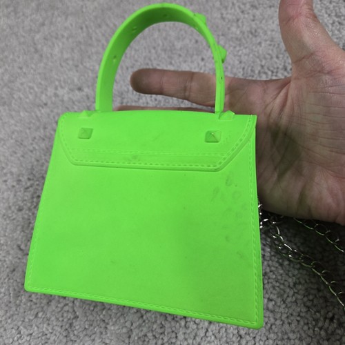 Mini Purse Neon Green Studded Crossbody Bag Jelly Festivals Indie Artsy ...
