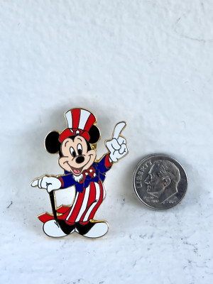 Patriotic Mickey Mouse Uncle Sam with Cane Pointing Up Disney Pin 254 ...
