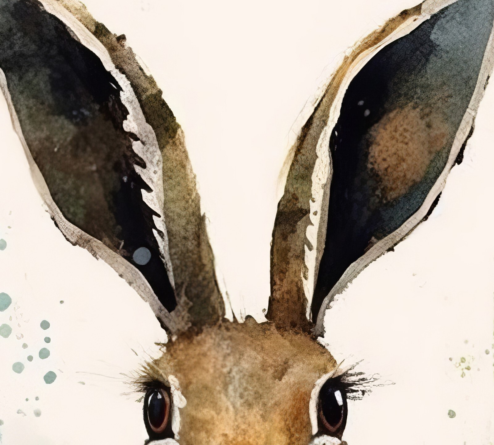 Adorable Rabbit Watercolor Print - Whimsical Artwork for Animal Lovers ...