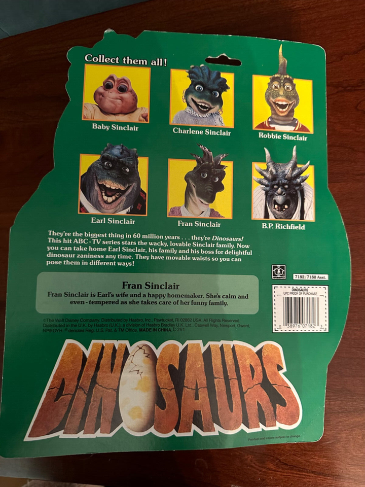 Fran Sinclair Dinosaurs TV Show Disney 1991 Hasbro Action Figure NEW ...