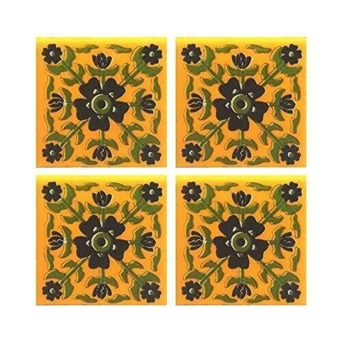 2x2'' Pack Of 20 Decorative Home Wall Border Backsplash Floral Seamless ...