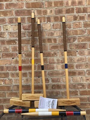 Old School Sports Gold Edition Croquet Set Good Condition | eBay