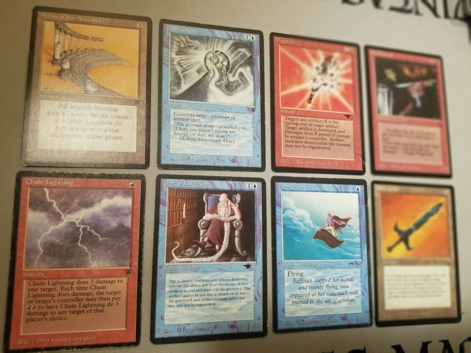 - Vintage MTG Lot - Flying Men + Arena + Chain Lightning Etc Etc [LP ...