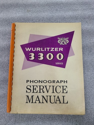 Wurlitzer Original 3300, 3310 Service Manual & Parts Lists and ...