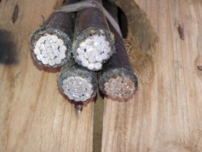 67' Priority Wire & Cable 4/0-4/0-4/0-4/0 Aluminum URD Cable Direct ...