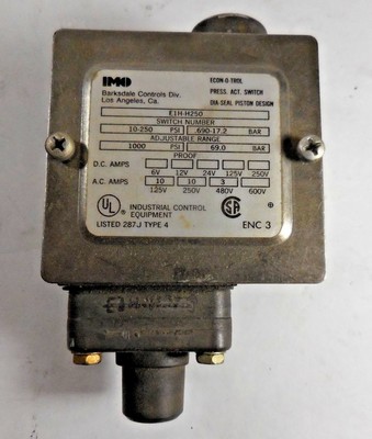IMO Econ-O-Trol Pressure Act. Switch E1H-H250 | eBay