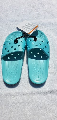 Crocs Child Unisex Size 12 Classic Crocs Printed Slide Foam Cushion Ice ...